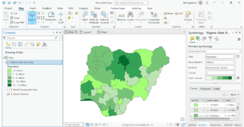 HOW TO CREATE A SIMPLE CHOROPLETH MAP IN ARCGIS PRO - Geoinfotech